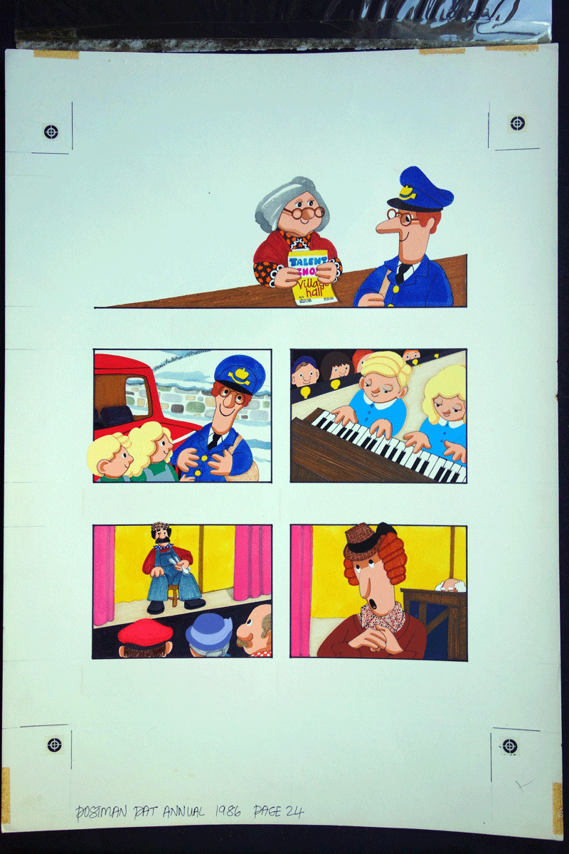 Postman Pat annual original comic Illustrations Joan Hickson 'The Tale ...